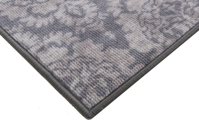 RugSmith Gray Baroque Floral Ikat Area Rug, 3'x5', 3'x5' - Contemporary ...