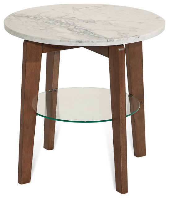 Palliser Furniture, Bellamie End Table, Marble Top, Round ...