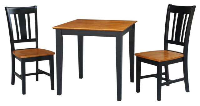 30x30 Dining Table With Two Chairs - Transitional - Dining Sets - by ...