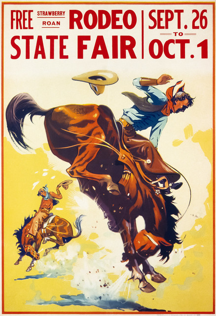 Rodeo State Fair Roan Print, 17" x 22" - Contemporary - Prints And ...
