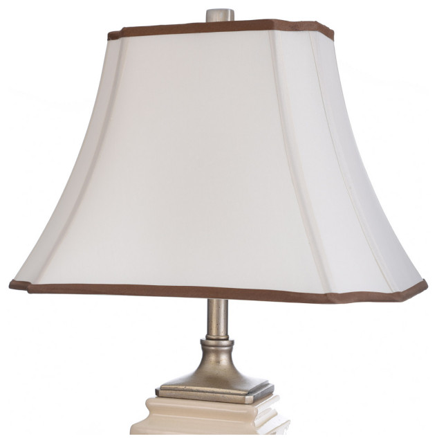 Signature 1 Light Table Lamp, Cream Crackle - Traditional - Table Lamps ...