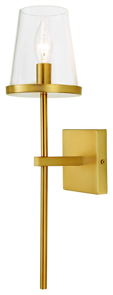 Kent tall one light sconce - Transitional - Wall Sconces - by JVI ...