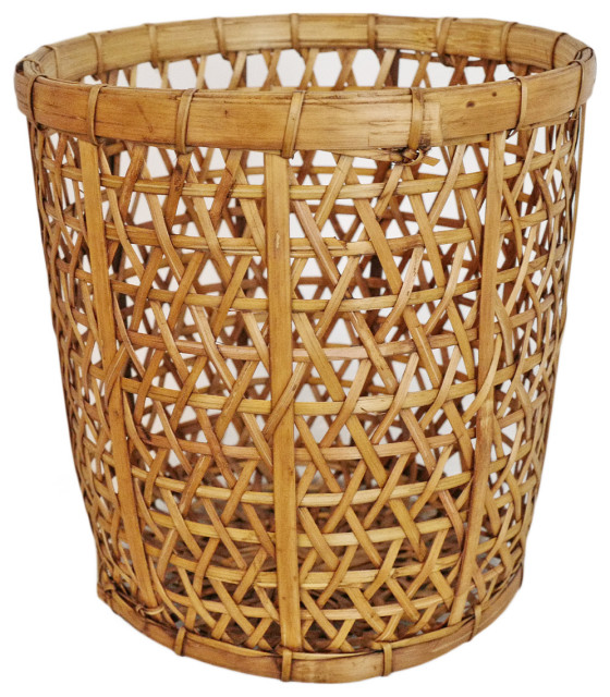 Bamboo Weave Basket Small - Asian - Baskets - by Design Mix Furniture ...