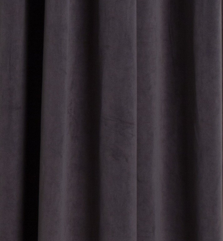 Milan Slate, Luxurious Velvet, Pinch Pleat Drapery Panel, Lined, 24" W ...