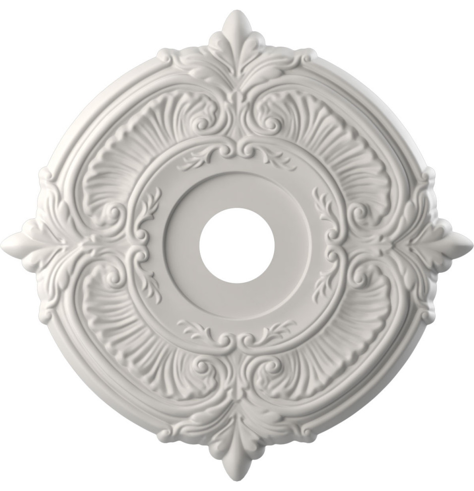 Attica Thermoformed PVC Ceiling Medallion (Fits Canopies up to 4 1/8 ...