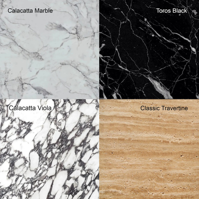 Calacatta Viola Real Marble Rectangular Sink (L)18" (W)12" (H)7 ...