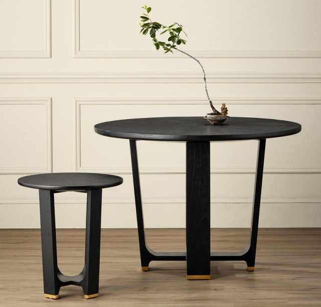 Blake Black Accent Table - Contemporary - Side Tables And End Tables ...