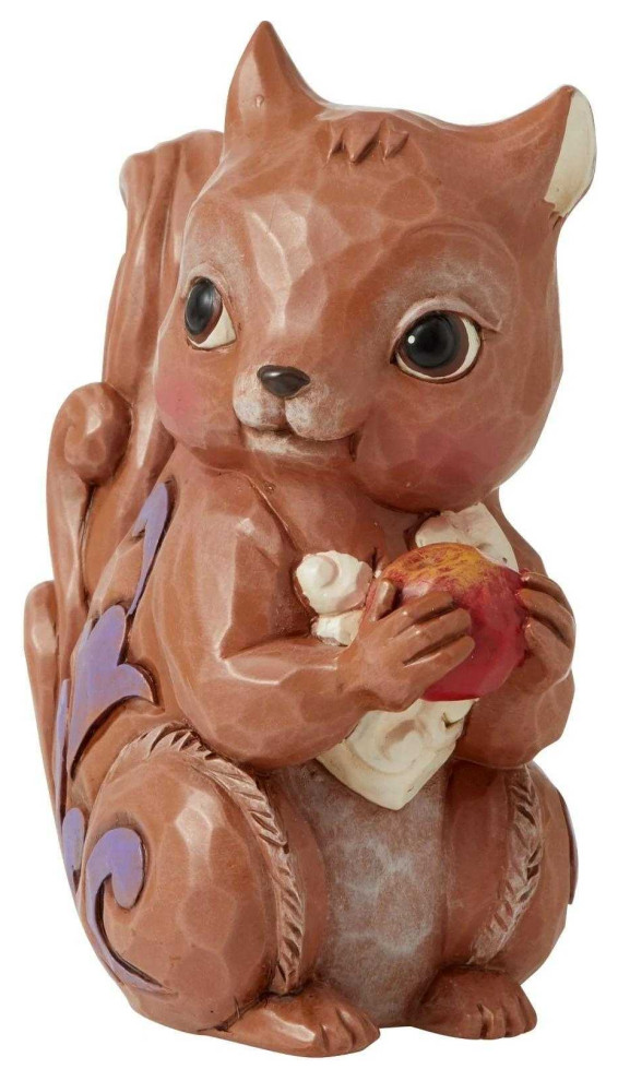 Jim Shore Chipmunk Figurine Polyresin Mini Apple Quilt Design 6010562 ...