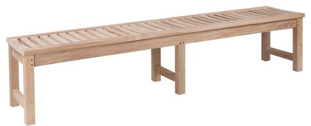 79" Avalon Backless Bench - Transitional - Outdoor Benches - by warner ...