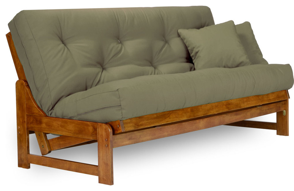Arden Futon Set - Frame, 8" Mattress - Traditional - Futons - by DCG ...