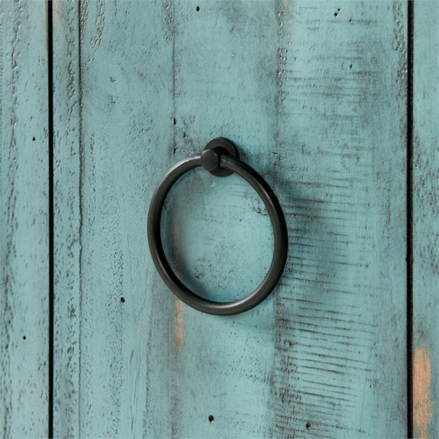 Bowery Hill Modern / Contemporary Rustic Turquoise Solid Wood 65" TV ...