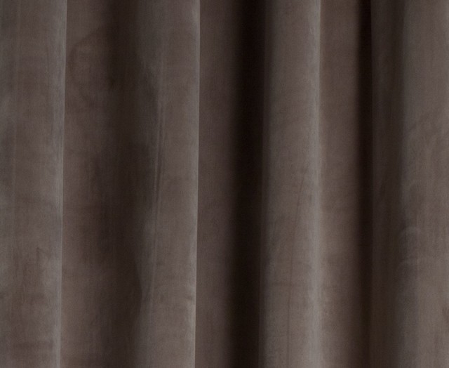 Milan Bronze, Luxurious Velvet, Grommet Drapery Panel, 50" W X 95 ...