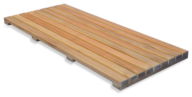 Teak Bath Mat 32"x14" - Rustic - Bath Mats - by Goldenteak Teak Patio ...