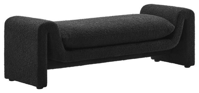Waverly Boucle Fabric Bench - Transitional - Upholstered Benches - by ...