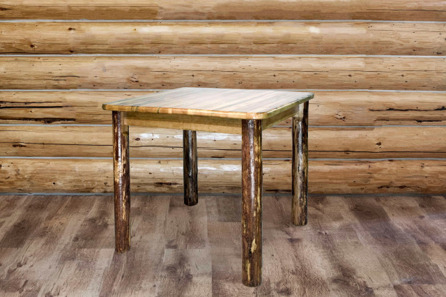 Glacier Country Collection Counter Height Square 4 Post Dining Table ...