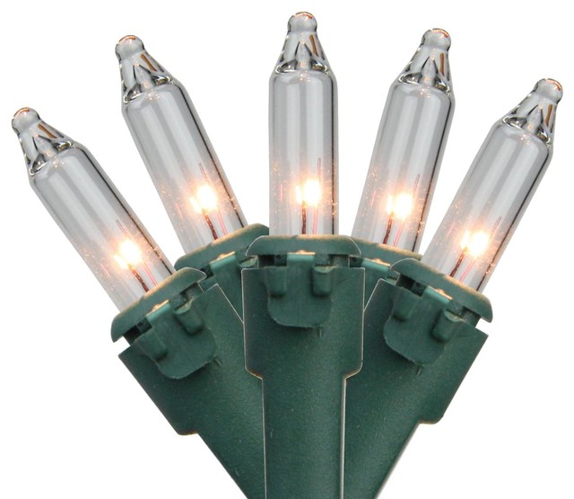 Set of 100 Commercial Grade Mini Christmas Lights Spacing, Wire, 5"x9.5 ...