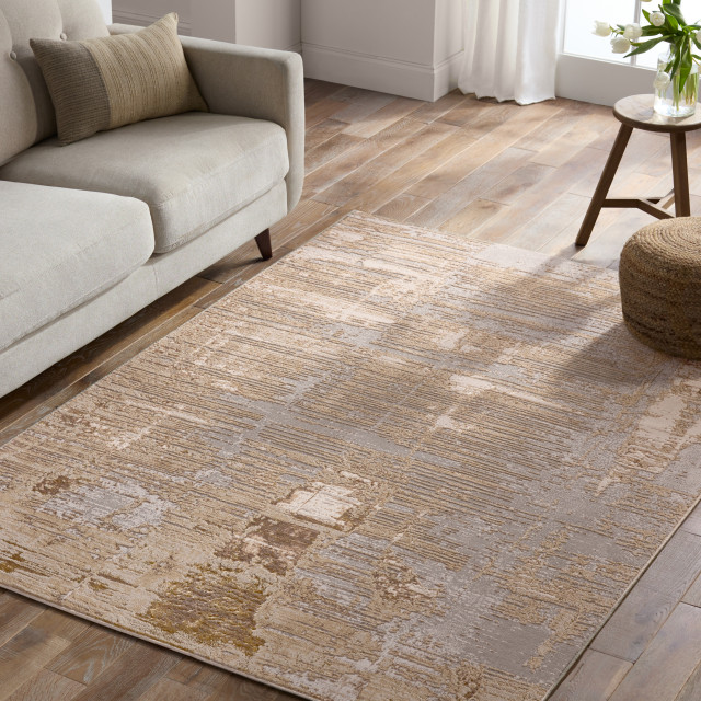 Jaipur Living Flight Abstract Gray/Brown Area Rug, 3'3"X12' RNR ...