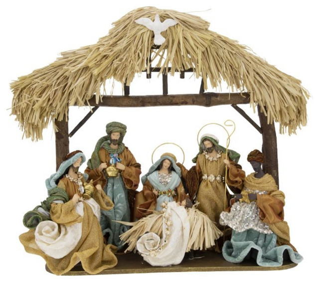 Mark Roberts 2020 Collection Nativity Stable, Large 25x21" Figurine ...