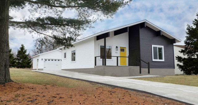 Monochrome House-Exterior - Midcentury - Exterior - Detroit - by ZHU ...