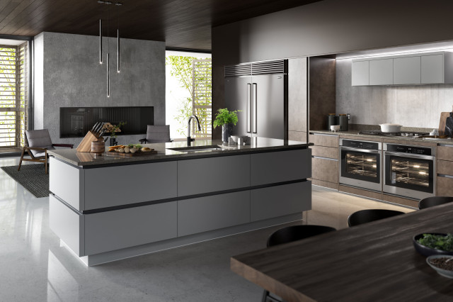 Milano Elements Metallic Bronze & Dove - Modern - Kitchen - Other - by ...