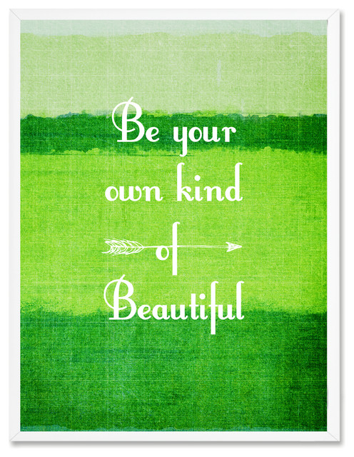Be Your Own Kind Of Beautiful Motivation Quote, Canvas, Picture Frame ...