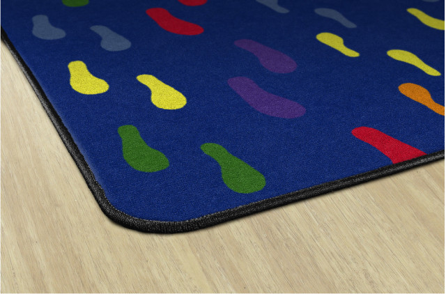 Flagship Carpets FE150-76A 12'x15' Footprints Educational Rug ...