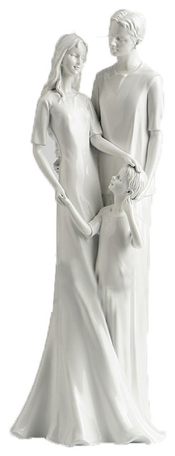 Family Time, Boy, White, Marriage and Family Statue - Contemporary ...