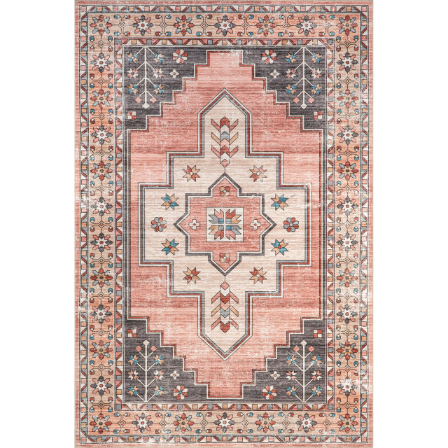 Lauren Liess x RugsUSA Laurel Medallion Washable Rug, 3' x 5 ...