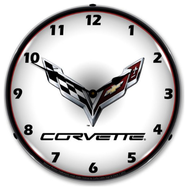 GM1502567 C7 Corvette Clock - Contemporary - Wall Clocks - by ...