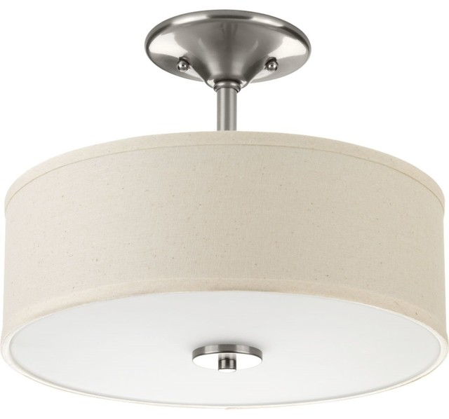 Progress Lighting Inspire 1-Light - Transitional - Flush-mount Ceiling ...