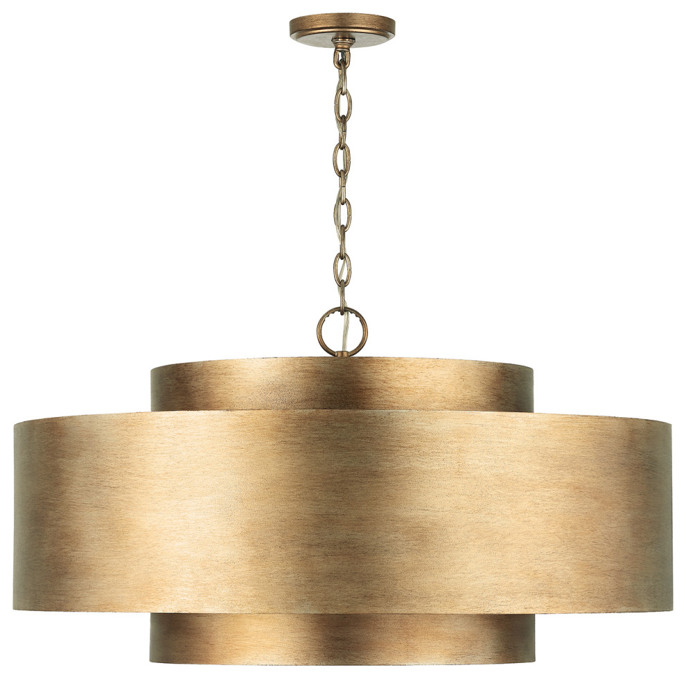 Jude Nine Light Pendant, Mystic Lustre - Transitional - Chandeliers ...