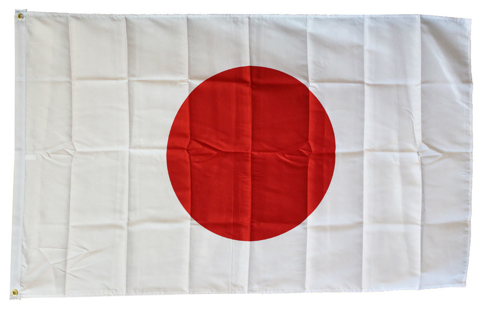 Japan, 3'x5' Polyester Flag - Traditional - Flags And Flagpoles - by ...