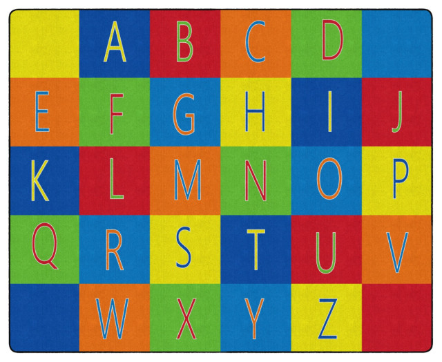 Flagship Carpets VA404-58A 10'9"X13'2" Alphabet Seating Educational Rug ...
