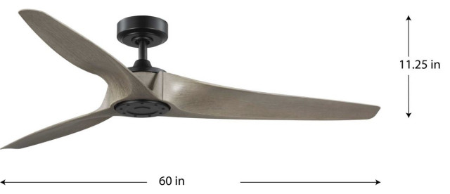 Manvel 60" 5-Blade DC Motor Transitional Ceiling Fan - Transitional ...