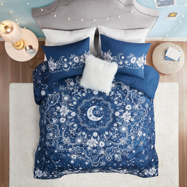 Intelligent Design Stella Celestial Comforter Set, Navy - Contemporary ...