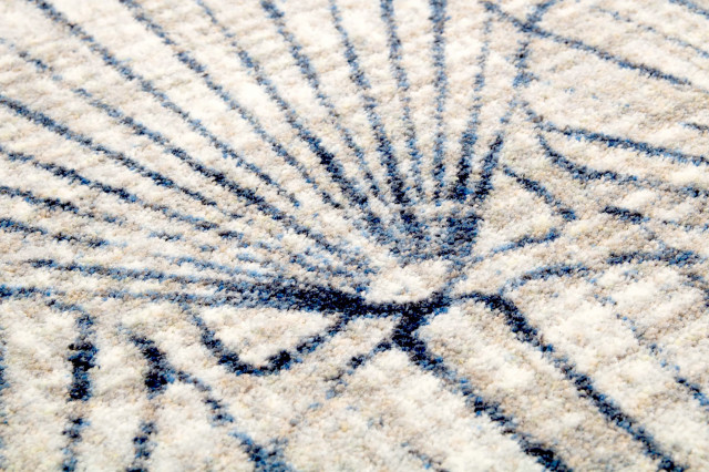 Deco Shells, Blue, 2'x8', 2'x8' - Beach Style - Hall And Stair Runners ...
