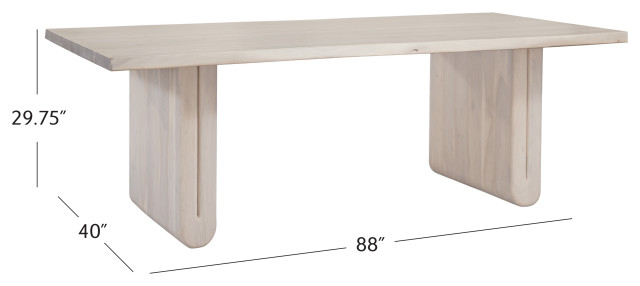 Nadia Dining Table - Transitional - Dining Tables - by BASSETT MIRROR ...