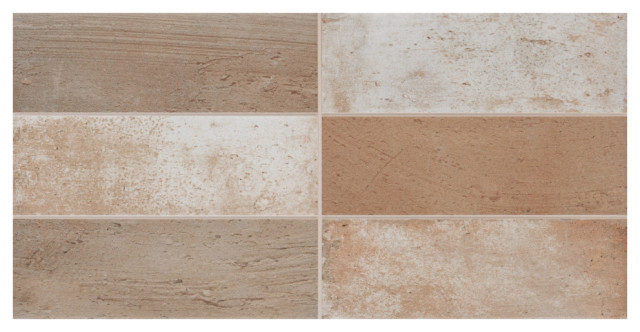 Kings Mud Sand Ceramic Wall Tile - Farmhouse - Wall And Floor Tile - by ...