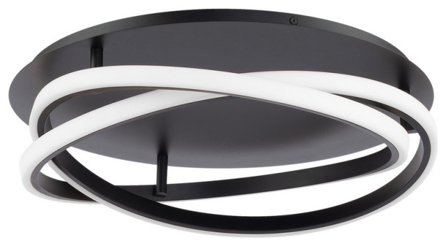 Veloce LED Flush Mount, Black - Modern - Flush-mount Ceiling Lighting ...