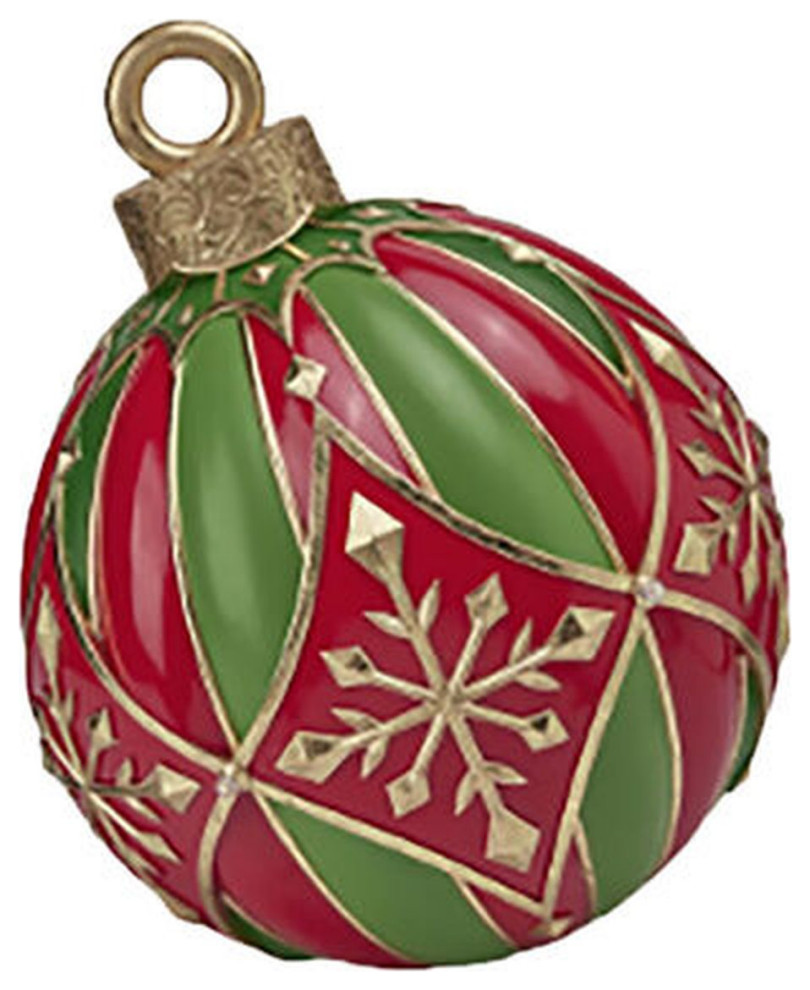 December Diamonds Christmas Carousel 18" Red/Green Led Bauble Decor ...