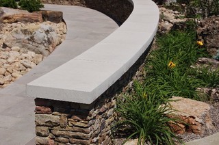 Indiana Limestone Wall Cap - Indianapolis - by Hickory Ridge Stone | Houzz