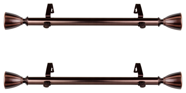 Maja Side Curtain Rods 12-20" - Traditional - Curtain Rods - by Rod ...