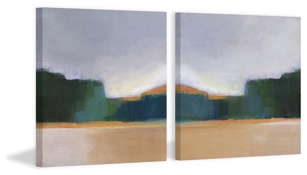 Great Barrier Diptych, 32x32 - Contemporary - Prints And Posters - by ...