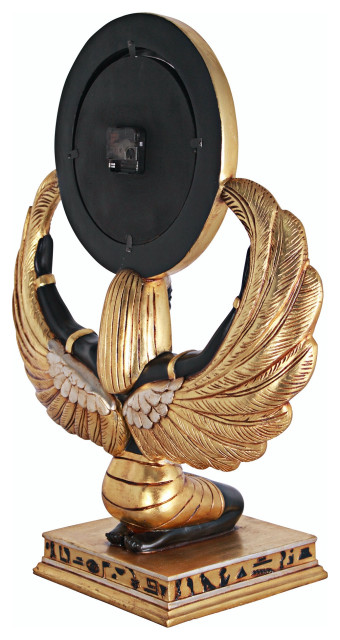 Egyptian Goddess Isis Grand-Scale Clock Statue - Traditional - Desk And ...