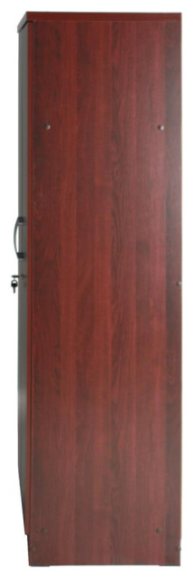 Better Home Products Harmony Wood Two Door Armoire Wardrobe Cabinet in ...
