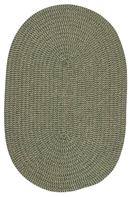 Softex Check Rug, Myrtle Green Check, 2'x4' Oval, 2'x4' Oval ...