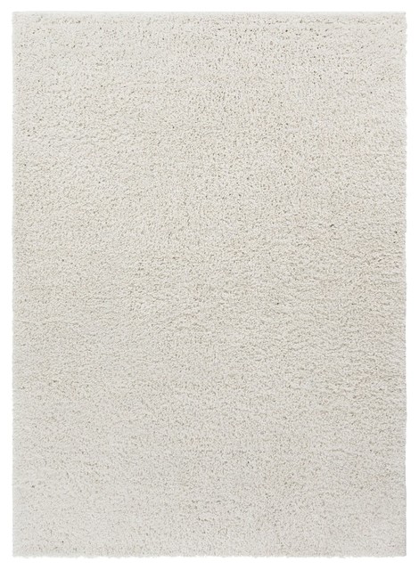 Well Woven Madison Piper Modern Shag Solid Ivory Area Rug, 9'3" x 12'6 ...