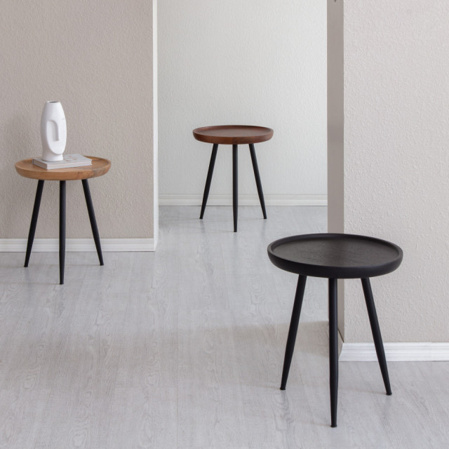 Chevery Small Tri Pin Side Table - Midcentury - Side Tables And End ...