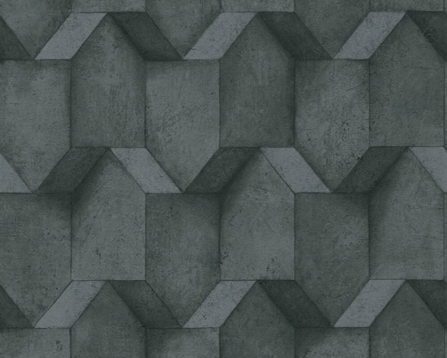 Textured Wallpaper Modern Featuring 3D Geometric Structure, 388272, One ...
