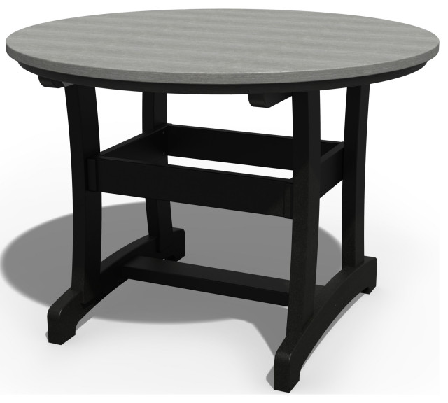 Poly Lumber Round Legacy Table, 42 Inch - Contemporary - Outdoor Dining ...